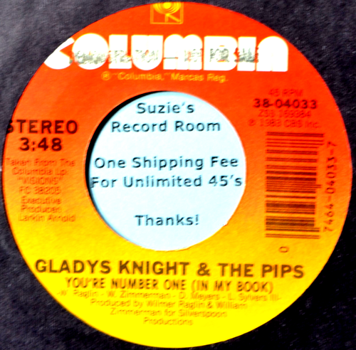 Gladys Knight & the Pips You're Number One in My Book Soul EX+ 45 7 ...