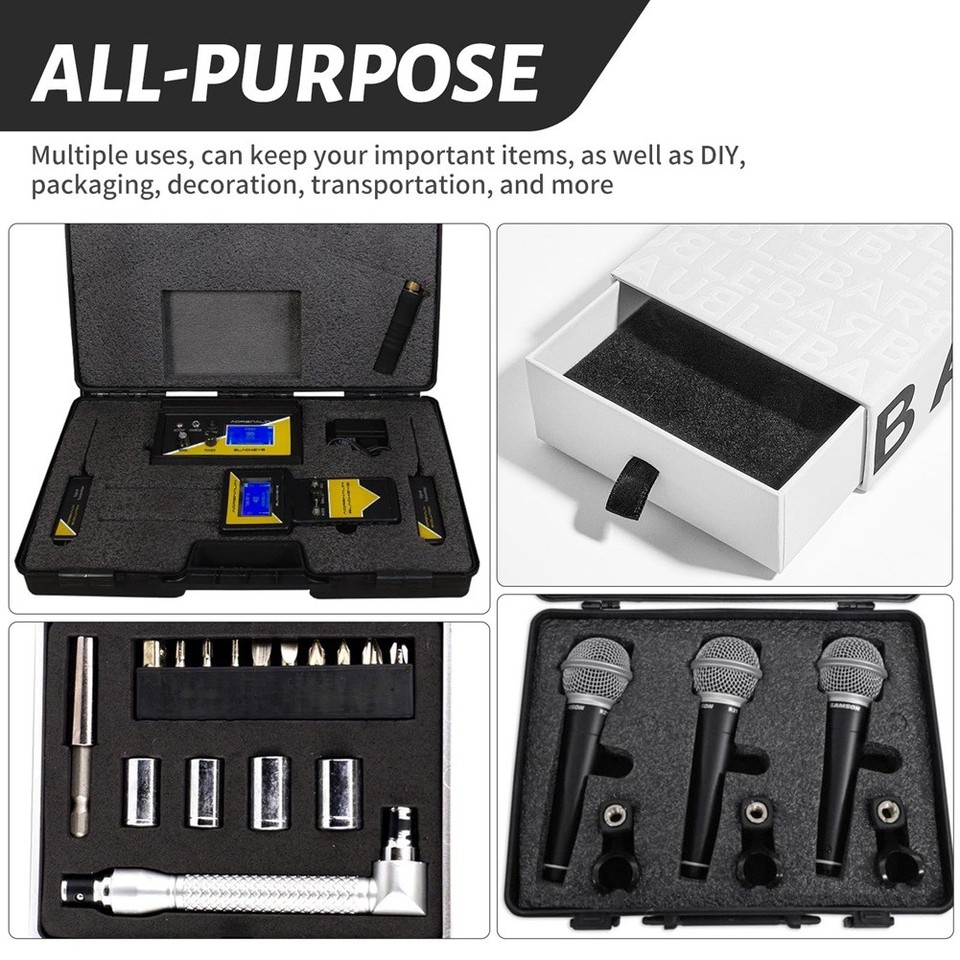 Polyurethane Foam Board,40 X 30 X 2.5cm Cuttable Foam Insert for ...