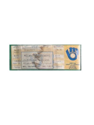 Robin Yount 3000 Hit Sept 9/9/1992 Full Unused Ticket HOF Milwaukee ...