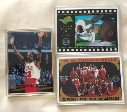 RARE NBA BASKETBALL MICHAEL JORDAN CERAMIC LIMITED EDITION CARD CARDS ...