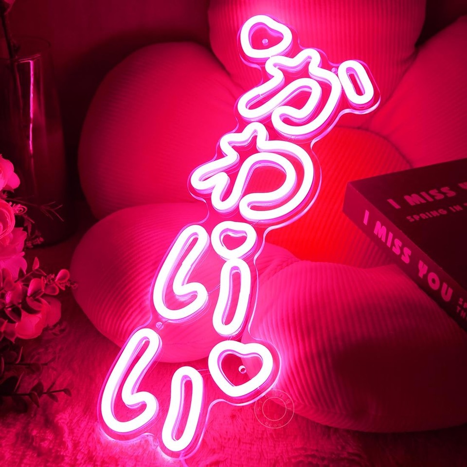 LED Neon Light Sign かわいい (pronunciation:kawaii) Vertical Cute Japanese ...