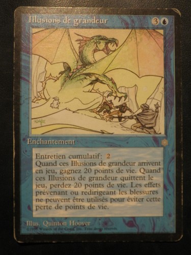 mtg magic ice age Illusions of Grandeur FRENCH vf fr de ère glaciaire ...