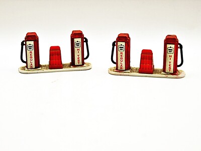 Plasticville HO Scale Lot of 2 Sets of Gas Pumps | eBay