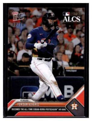 2023 Topps Now #1011 Yordan Alvarez Red Parallel Card #d /10 | eBay