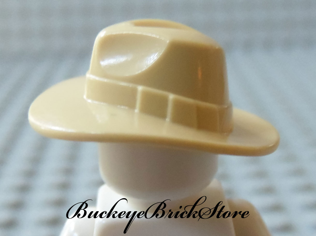 NEW Lego Minifig TAN FEDORA HAT - Outback Indiana Jones Minifig Head ...