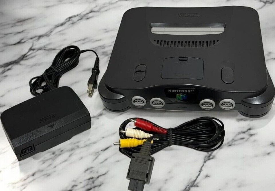 N64 Nintendo 64 console Black select option Bundle Used Region free ...