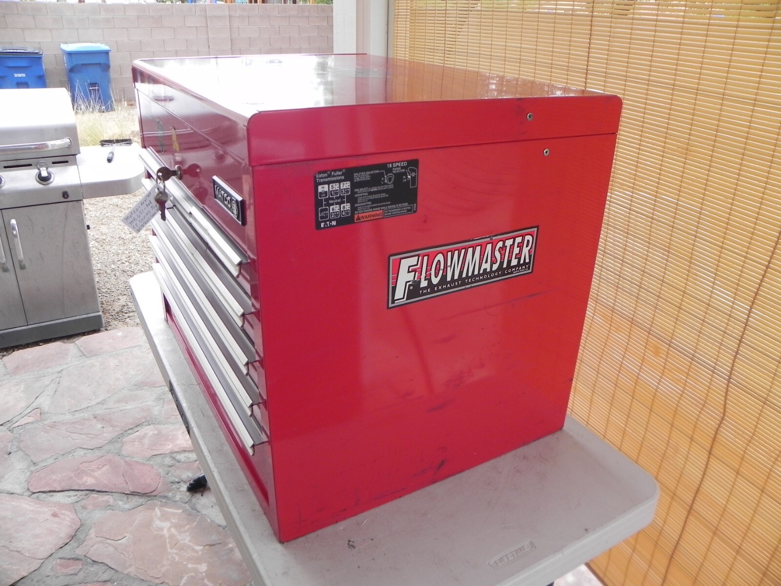 Vintage Matco MB651 EE Series 9 Drawer Heavy Duty Top Chest Red USA ...
