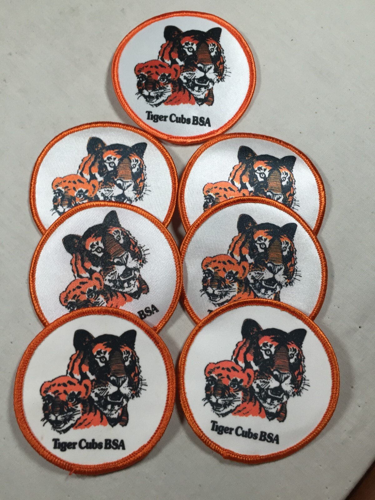 Cub Scout Tiger Rank round set of 7 BSA Rank Patch | eBay