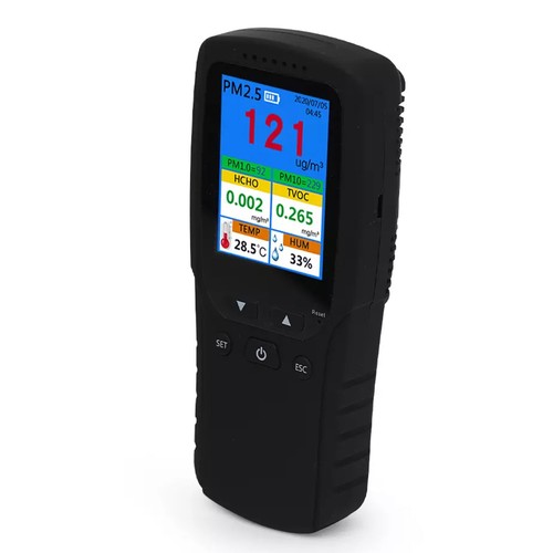 Rechargable Air Quality Tester Monitor Analyzer For Formaldehyde PM2.5 ...