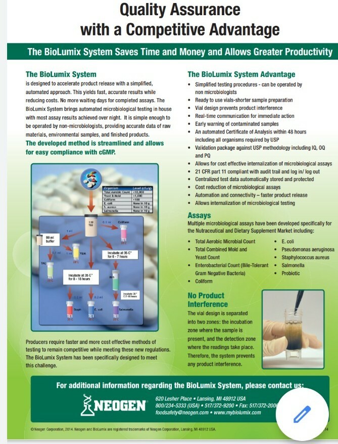Rapid Microbiology Testing Machine Neogen Two BioLumix Instruments One ...