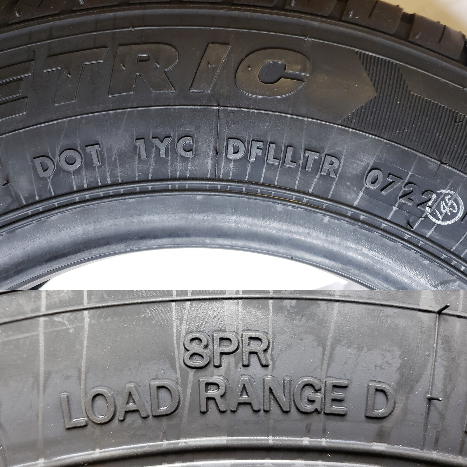 4) Mini Truck Tires 155R-12 155/80R-12 155R12C Steel Belted Radial ...