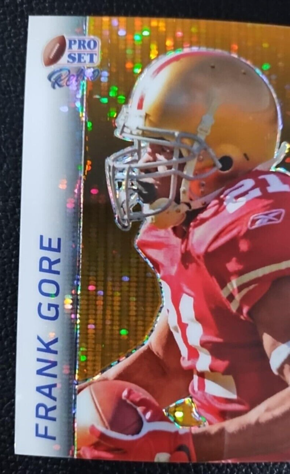 2024 Leaf Pro Set Frank Gore GOLD 1/1 REFRACTOR LEGEND SF 49ERS #RB-39 ...