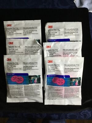 Genuine 3M Particulate Filters P100 - 2097/07184 - 6 Packs - 12 Filters ...