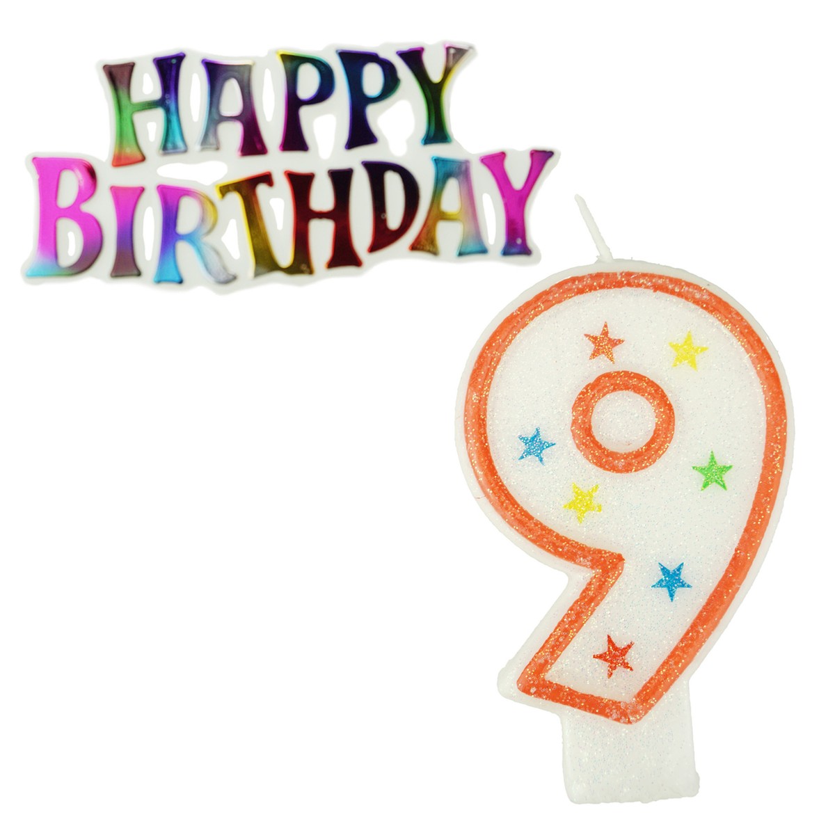 Number Birthday Candles 9