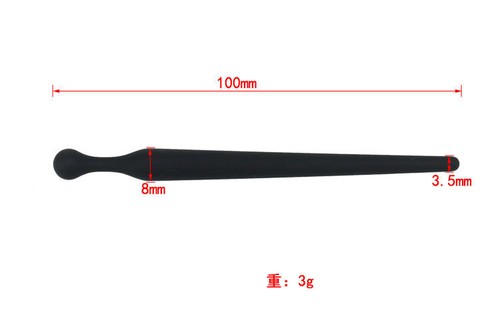 Beginner Male Silicone Sound Penis Plug Stretcher Urethral Rod Sounding ...