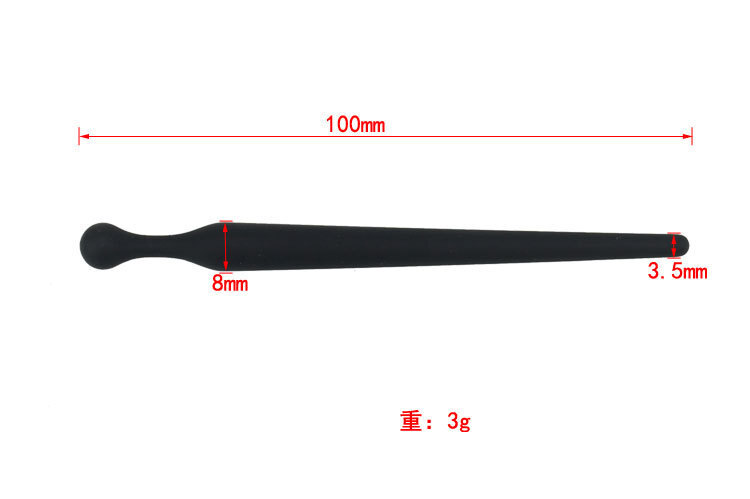 Beginner Male Silicone Sound Penis Plug Stretcher Urethral Rod Sounding ...