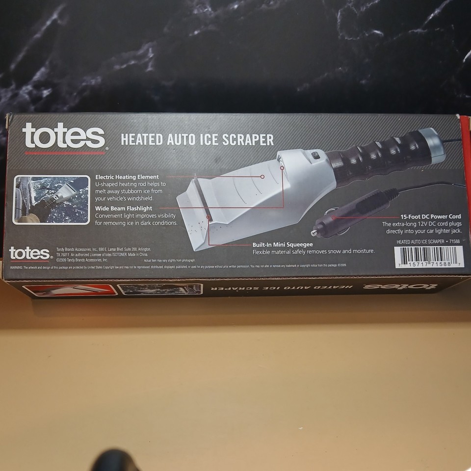 Totes Heated Auto Ice Scraper with a built-in flashlight. | eBay
