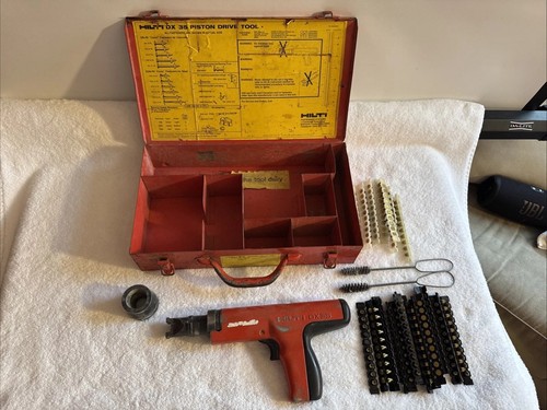 Hilti DX 35 Powder Actuated Concrete Fastening Tool w/ Metal Case ...