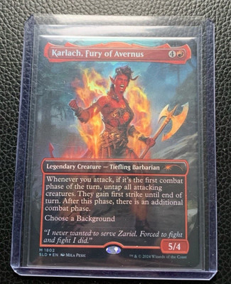 MTG Karlach, Fury of Avernus (Rainbow Foil) Secret Lair Drop | eBay