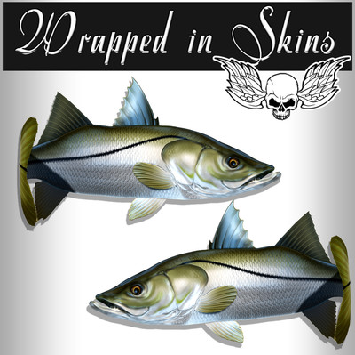 Snook Decals Fish Stickers Tackle Box RV Truck Trailer Camping AFP-0068 ...
