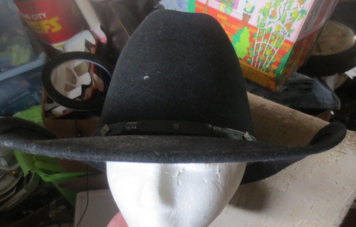 Bailey RENO 100% wool black cowboy hat WPL 5923 size 7 1/2 | eBay
