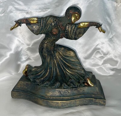 Seymour Mann Chiparus Replica Thais Egyptian Dancer B6220246 Willow Brook 10" | eBay