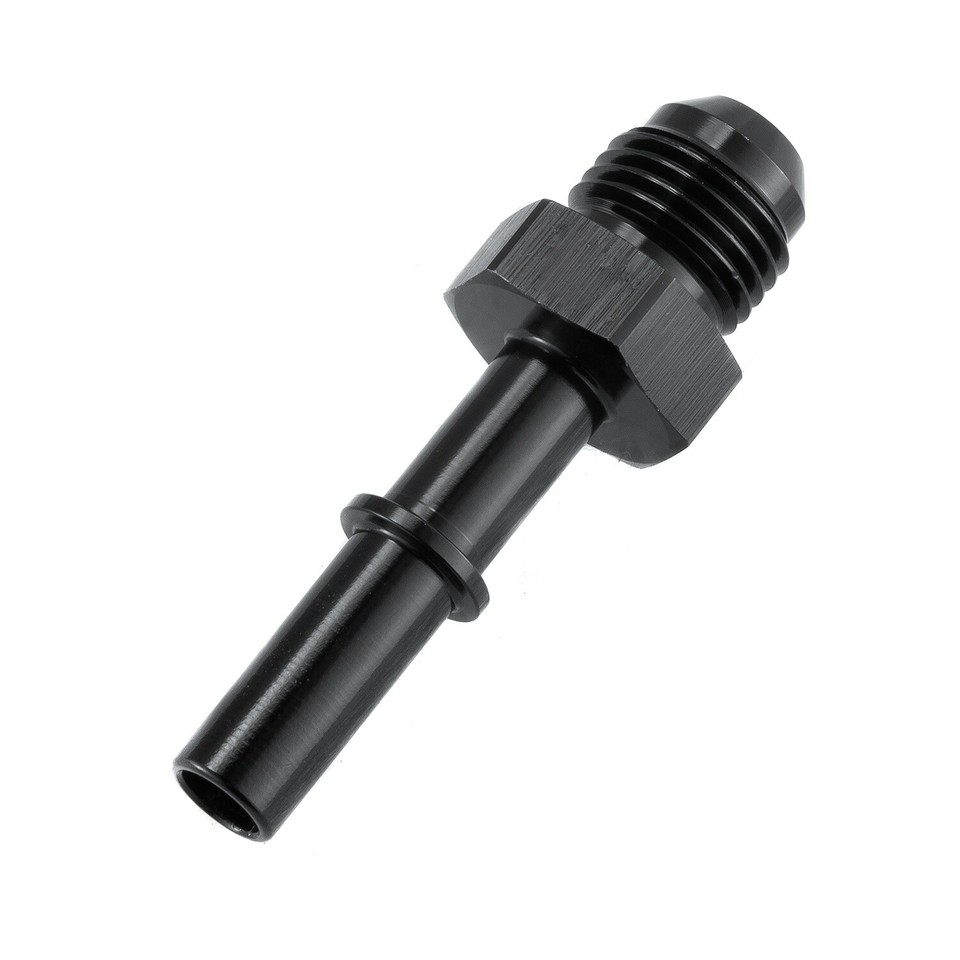 6 AN Fuel Adapter Fitting to 5/16 GM Quick Connect LS Male BLACK US ...