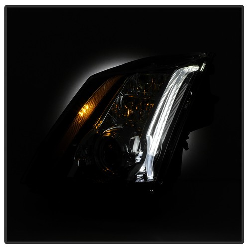 2008-2014 Cadillac CTS HID/Xenon w/AFS Black LED DRL Projector ...