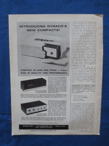 Dynaco Dynakit Stereo 35 SCA-35 Magazine Ad Hi Fi Stereo Review July ...
