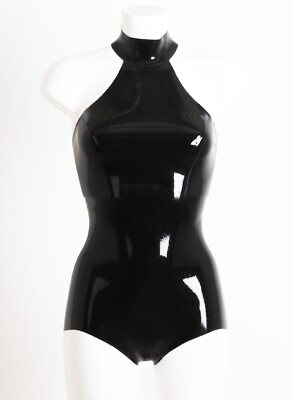 Latex Rubber Gummi Leotard Swimsuit halterneck customized baywatch 0 ...