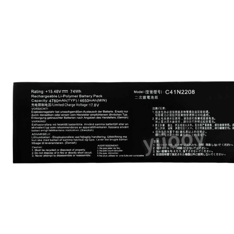 New 74Wh C41N2208 Expand Battery For Asus ROG Ally RC71L Gaming ...
