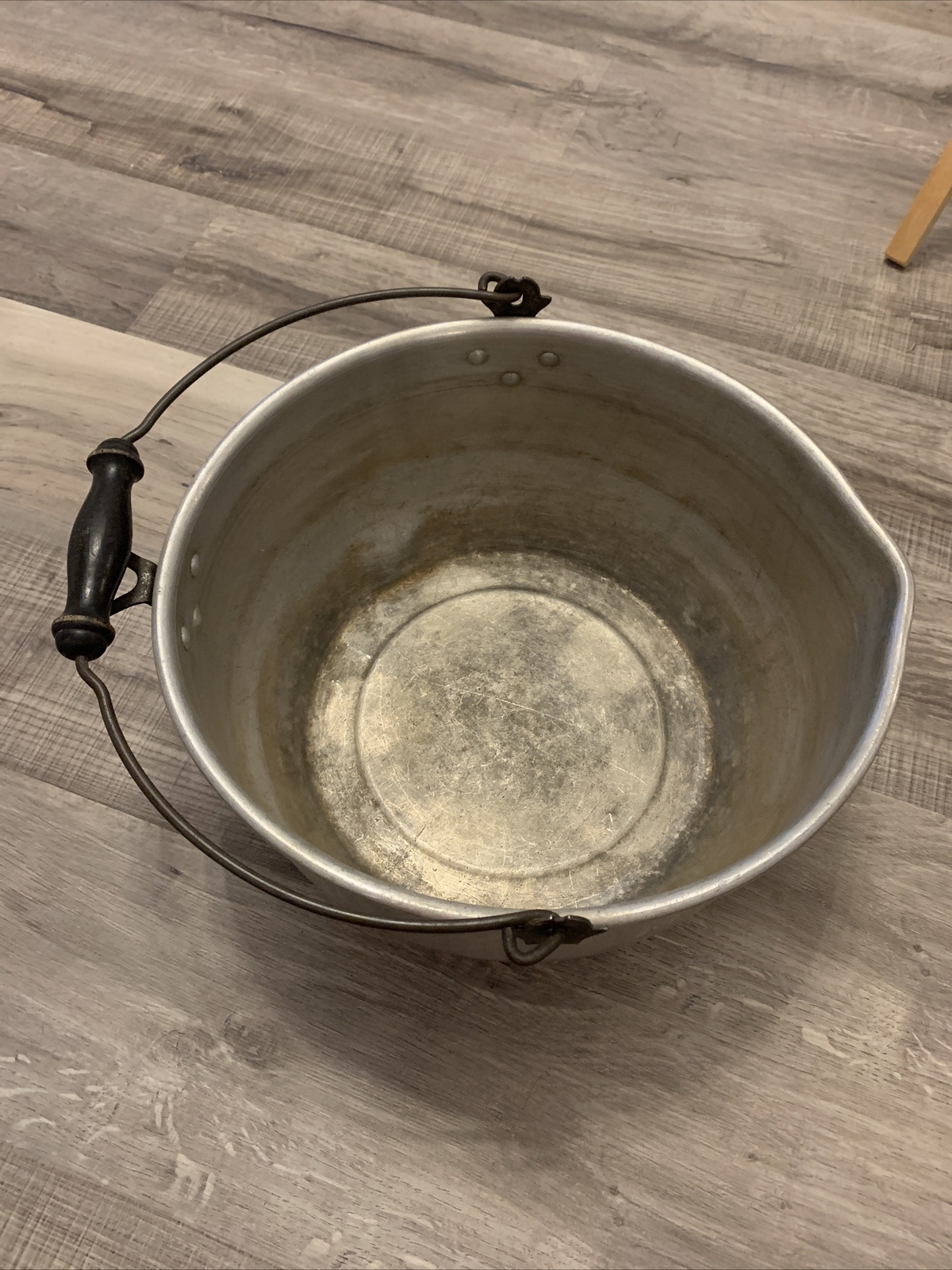 Vintage Viko Large Aluminum Soup/Stew Kettle Wood Handle Made In The ...