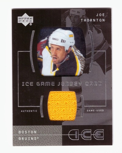 2000-01 Upper Deck Ice Joe Thornton Game Jersey # I-JT Boston Bruins | eBay