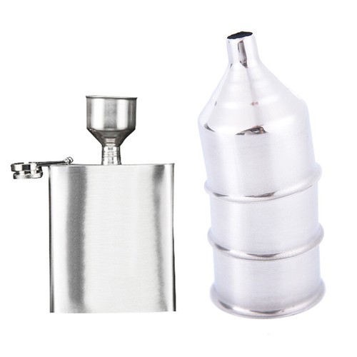 1Pc 8mm Stainless Steel Wine Funnel For All Hip Flasks Flask Filler ...