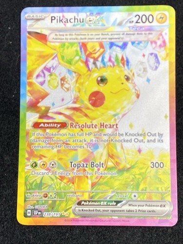 Pokemon Surging Sparks Pikachu EX 238/191 pre release NM | eBay