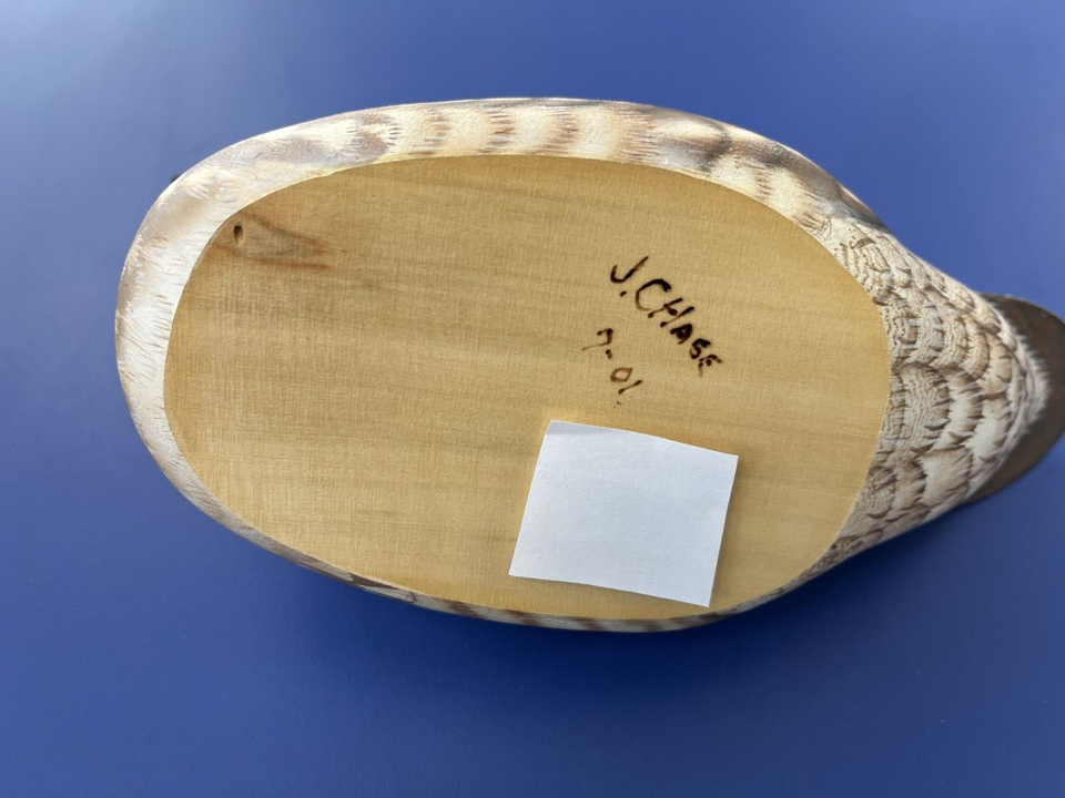 J. Chase Carved Hand Painted Duck | eBay