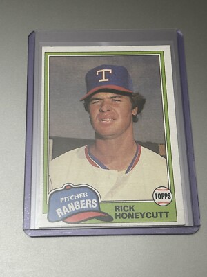 1981 Topps Rick Honeycutt Texas Rangers #772 | eBay