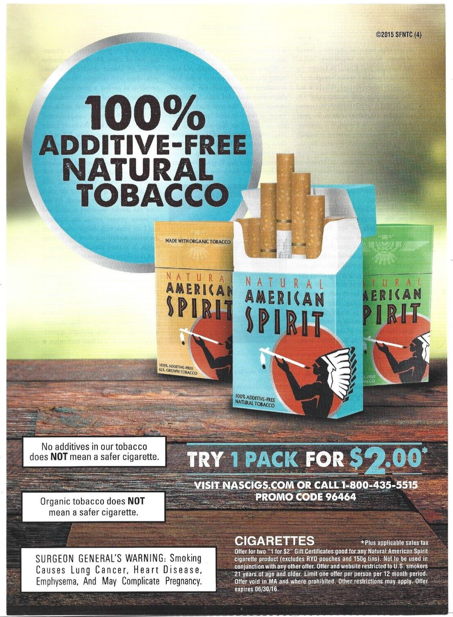 Additive Free American Spirit American Spirit, Organic Smooth Sky Box