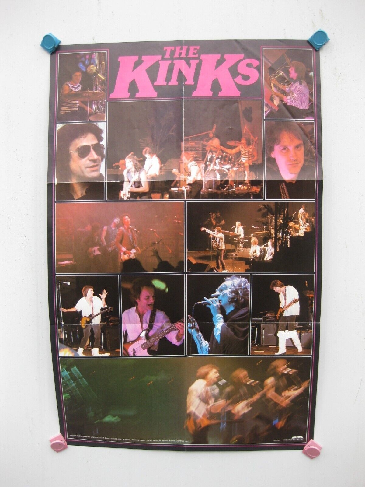 The Kinks ~ Large Vintage Double-Sided Poster ~ Arista 1980 ~ 87cm x 56 ...