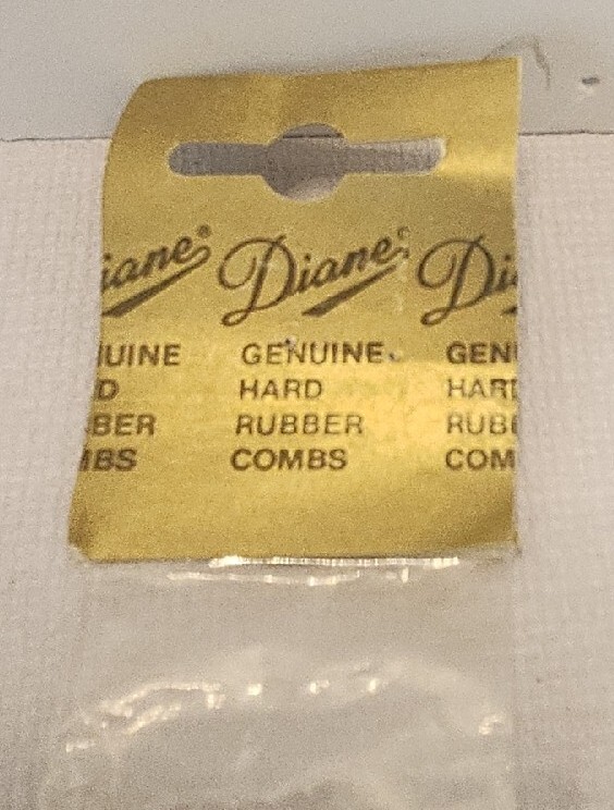 Diane #7100 Genuine Hard Rubber Combs Vintage | eBay