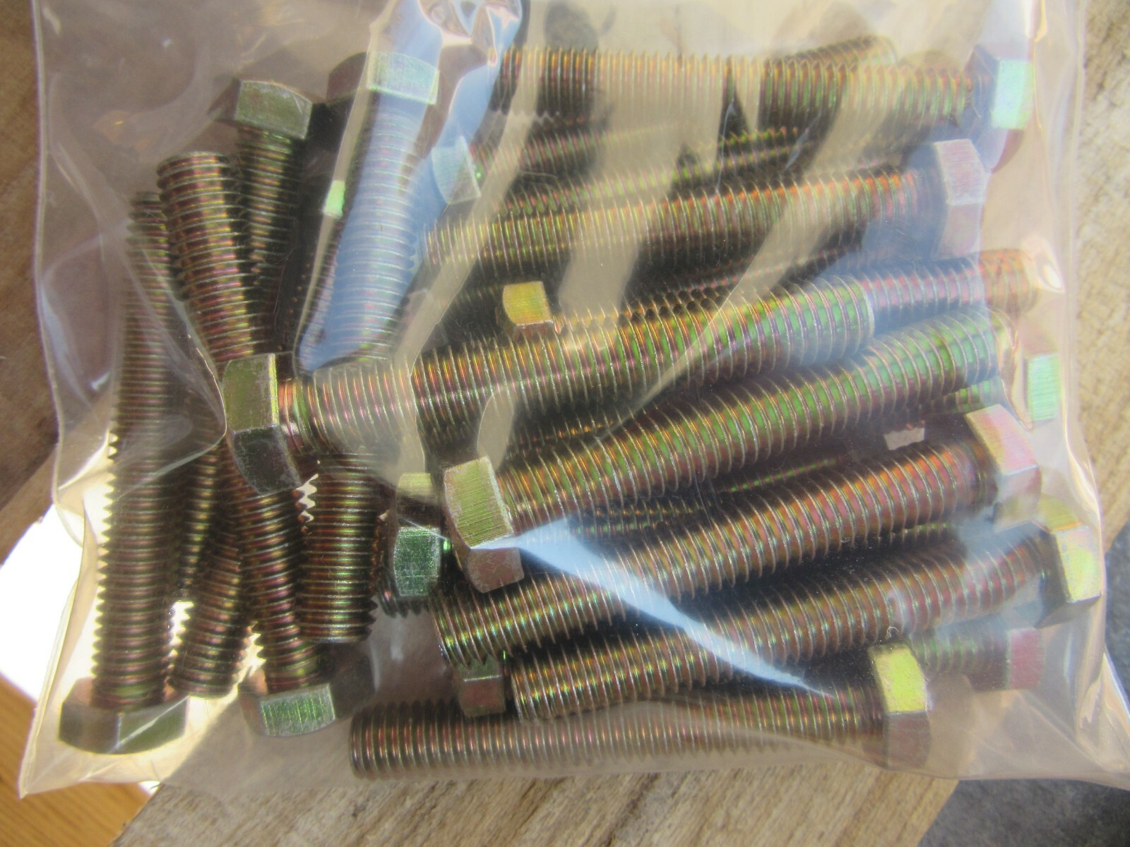 (25) 3/8"-16 X 2-1/2" Grade 8 HHCS Hex Head Tap Bolts Fully Threaded ...