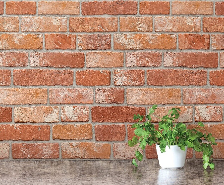 Rustic Red Brick Wall