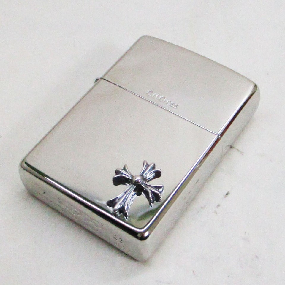 ZIPPO oil Lighter one point cross metal CHN-SBM4 with serial number ...