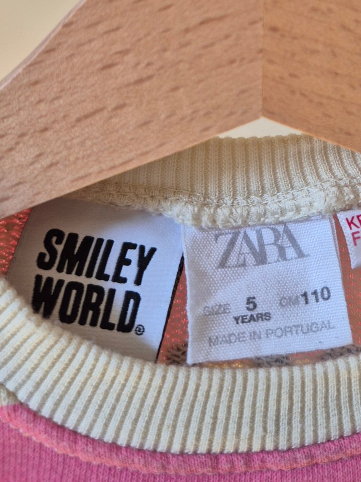 Zara Smiley World Unisex Stripe Cotton Sweatshirt Size 110cm Age 5 ...