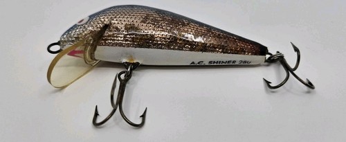 Vintage AC Shiners Fishing Lures # 280 Silver And Blue #402 Black Lot ...