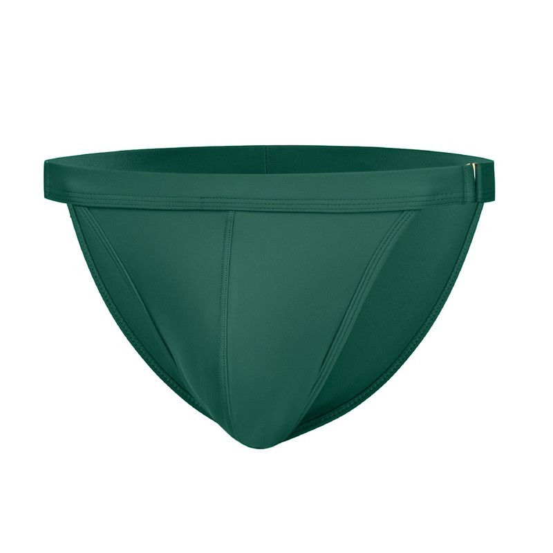 Men's Beach Tanga Swim Brief Swimwear Metal Buckle Side Swimming ...