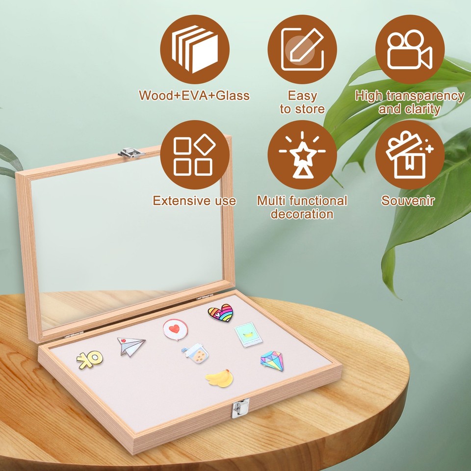 Pin Display Case DIY Enamel Pin Display Case Easy to Use Pin Display ...