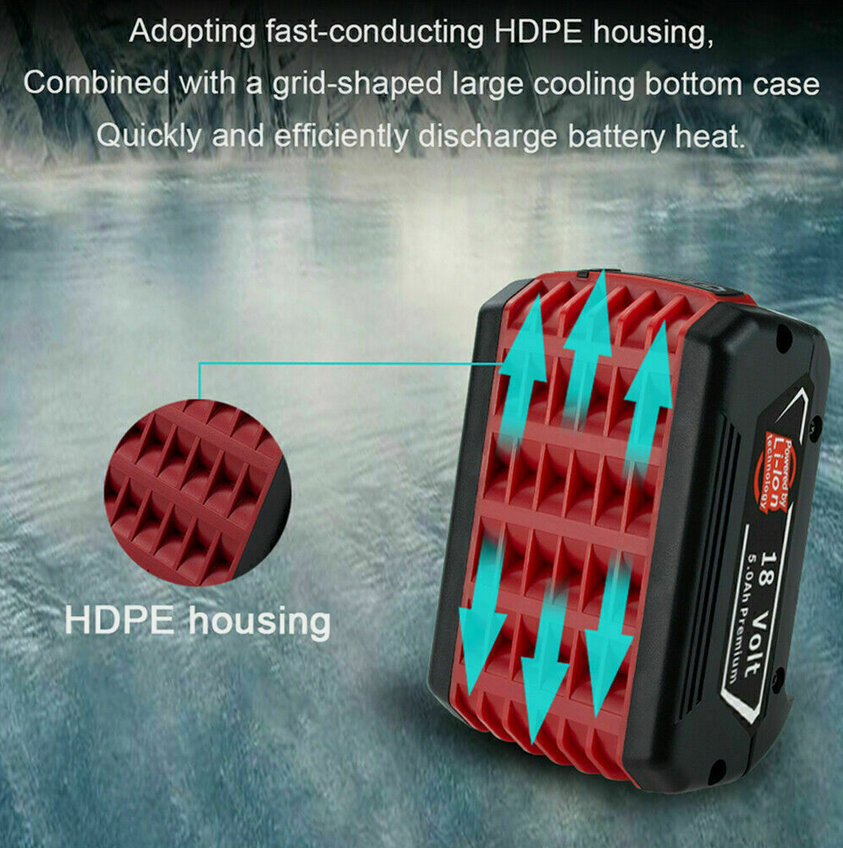 2PACK For BOSCH BAT609 CORE 18 Volt 8.0Ah High Performance Battery ...