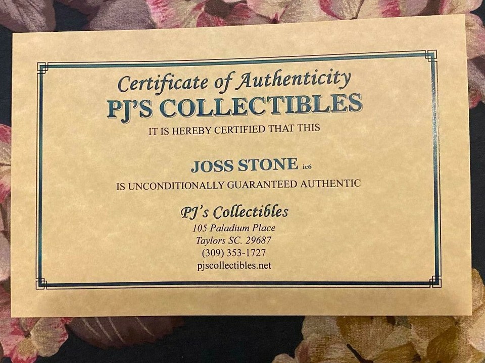 JOSS STONE SIGNED AUTOGRAPHED PHOTOGRAPH 10 X 8 WITH C.O.A. | eBay