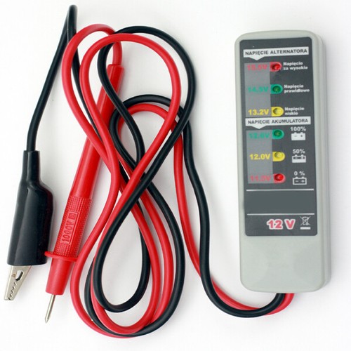 12 Volt Batterietester Voltmeter Lichtmaschinen Tester LED Anzeige ...